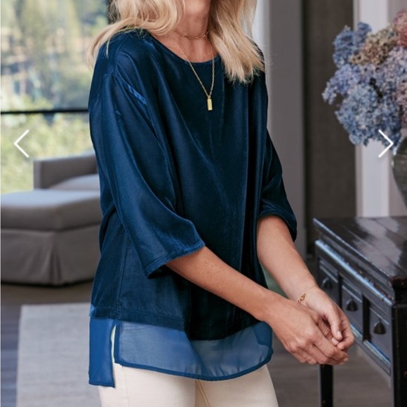 Soft Surroundings | Tops | Soft Surroundings Velvet Top | Poshmark